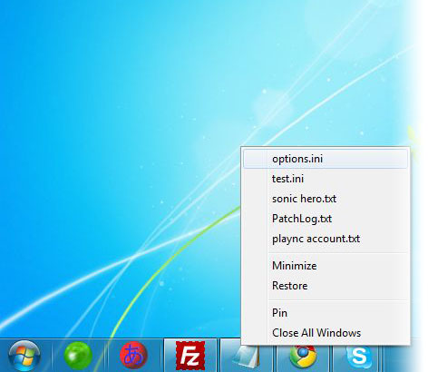 Download to pin programs to Microsoft Windows xp taskbar