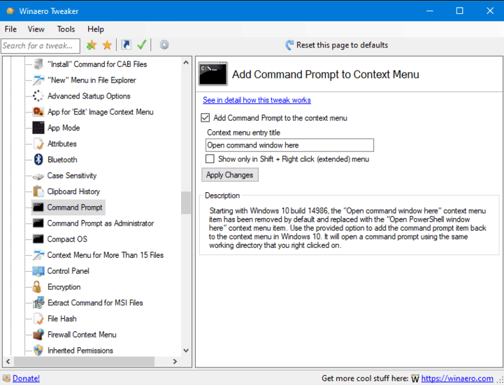 Winaero Tweaker Review, Download Link and How to Use