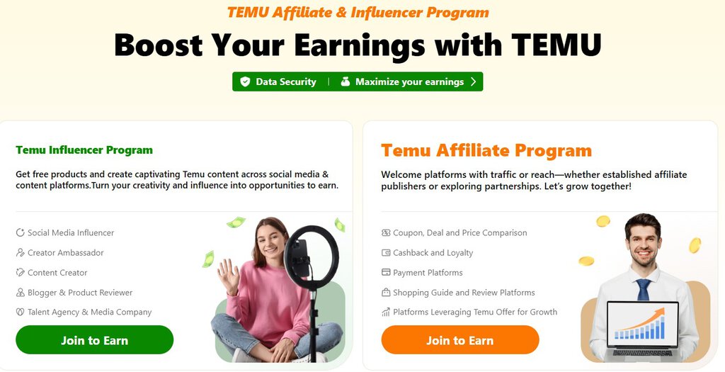 Earn Big This Black Friday 2025：TEMU Affiliate Program Rolls Out ...